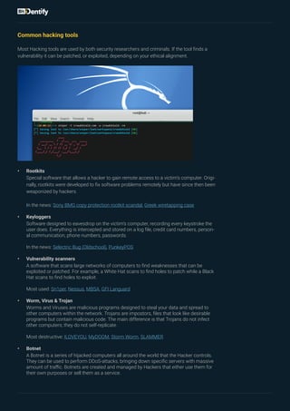 What is a Hacker (part 1): Types, tools and techniques | PDF