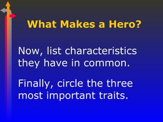What Is A Hero? | PPT