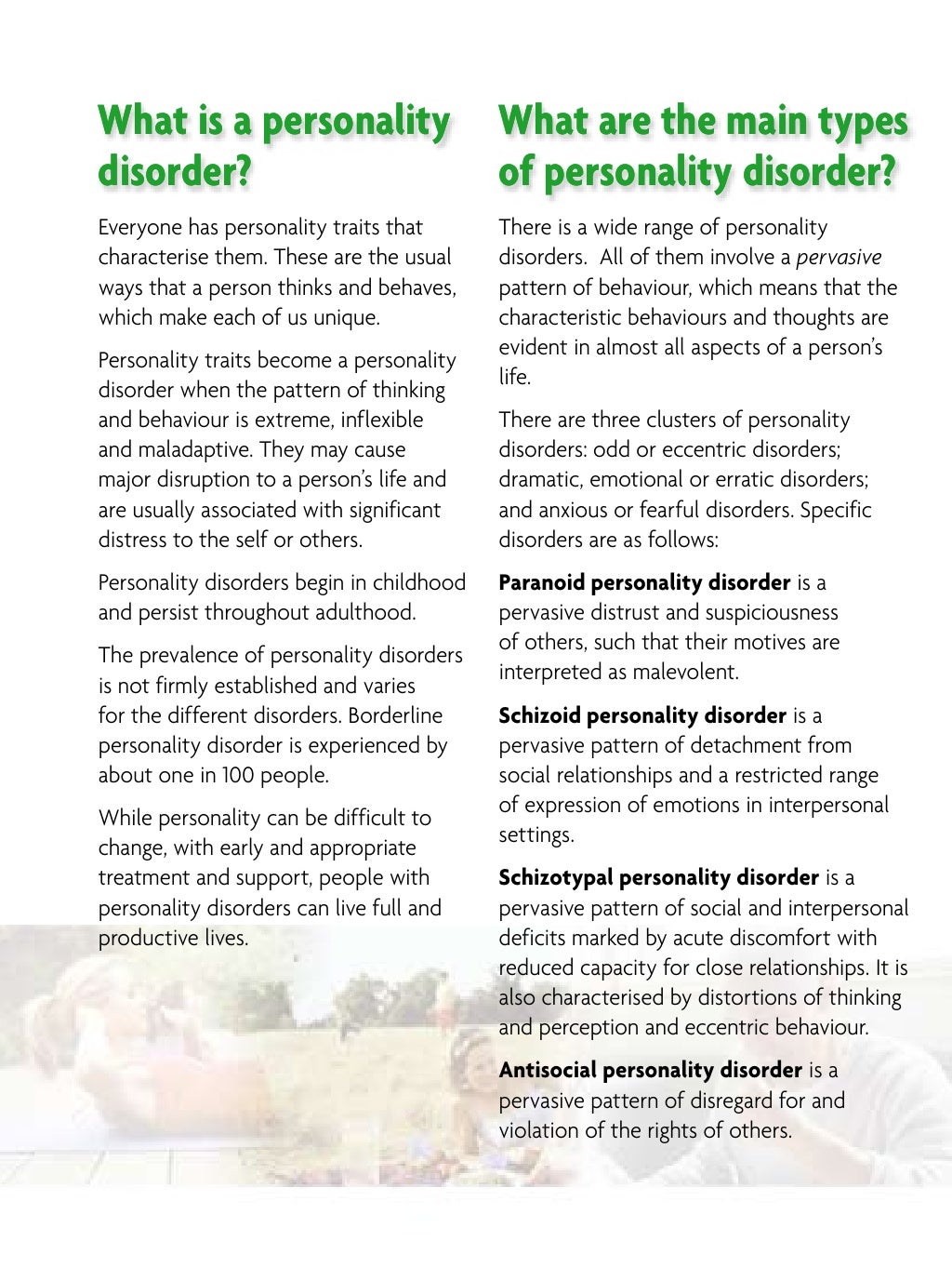 What Is A Personality Disorder