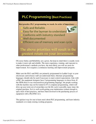 What is a PLC ? | PDF