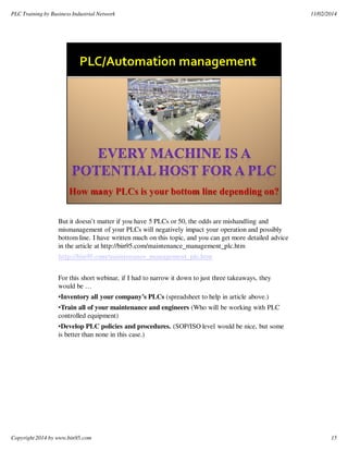 What is a PLC ? | PDF