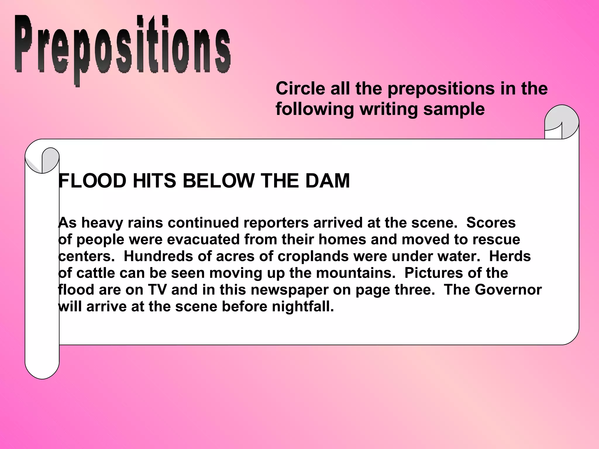 What Is A Preposition? | PPT