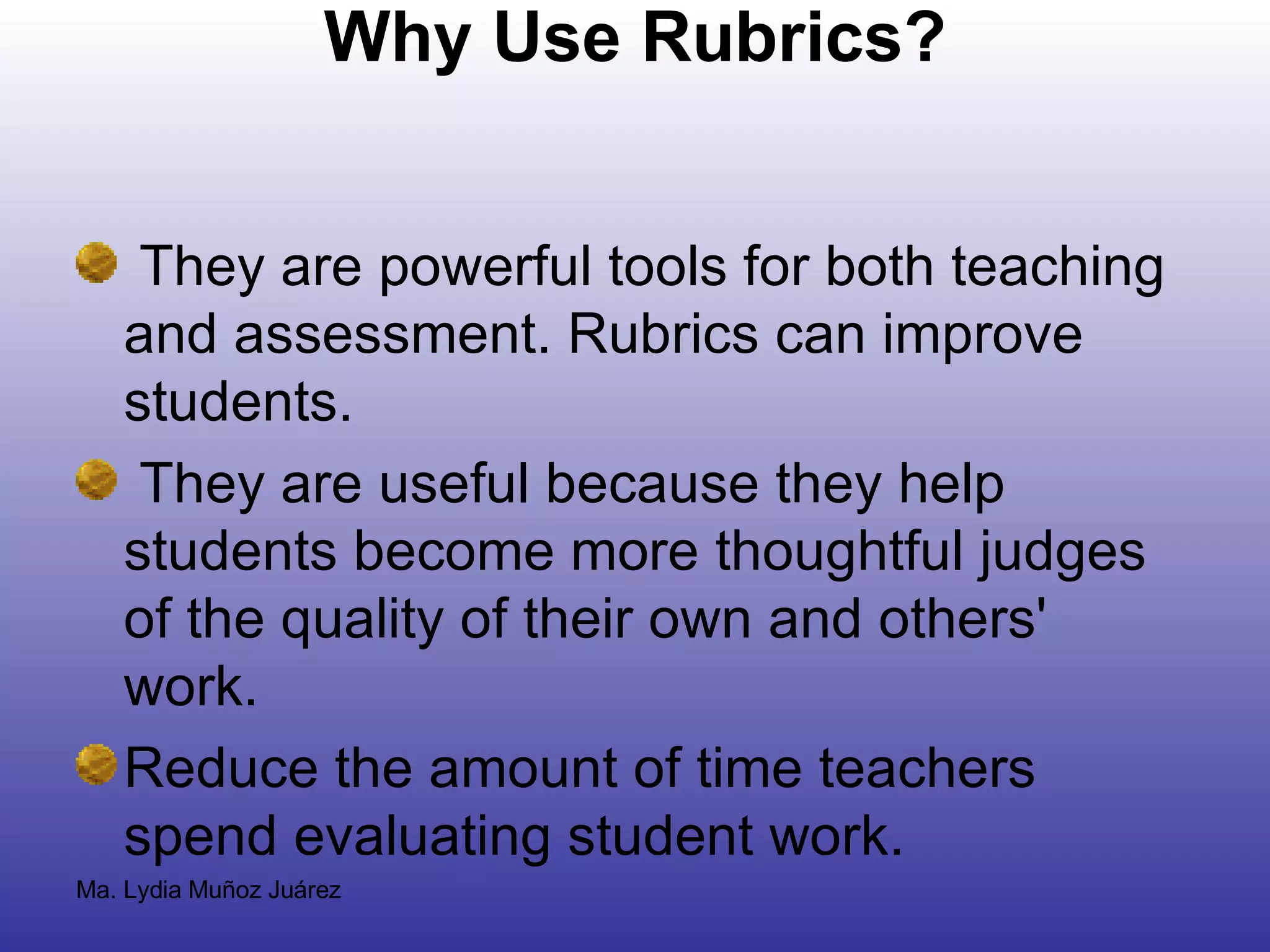 What Is A Rubric | PPT