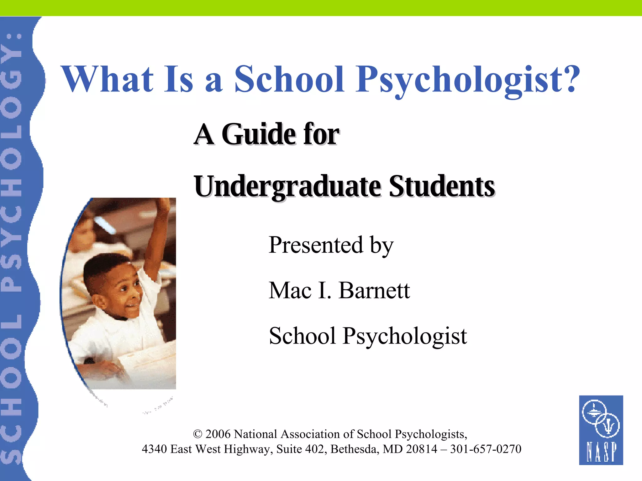 What Is A School Psychologist Powerpoint | PPT