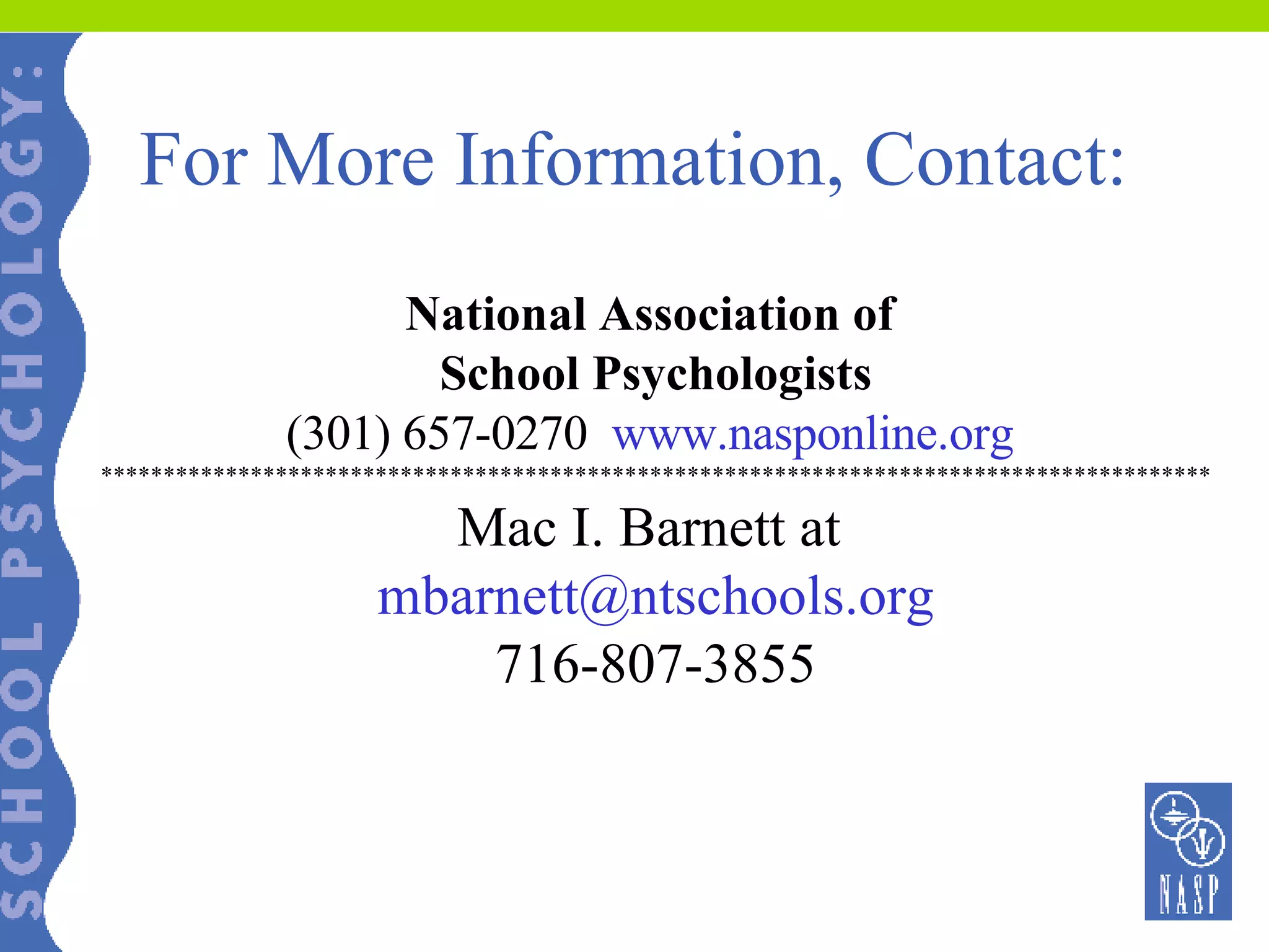 What Is A School Psychologist Powerpoint | PPT