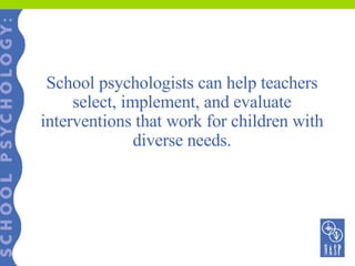 What Is A School Psychologist Powerpoint | PPT