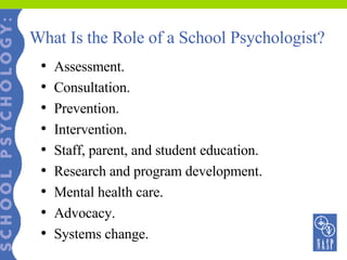 What Is A School Psychologist Powerpoint | PPT