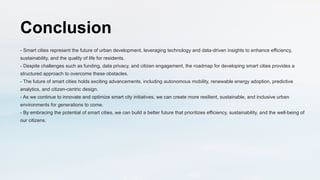 smart city presentation giving and overview about what smart cities are ...