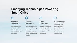smart city presentation giving and overview about what smart cities are ...