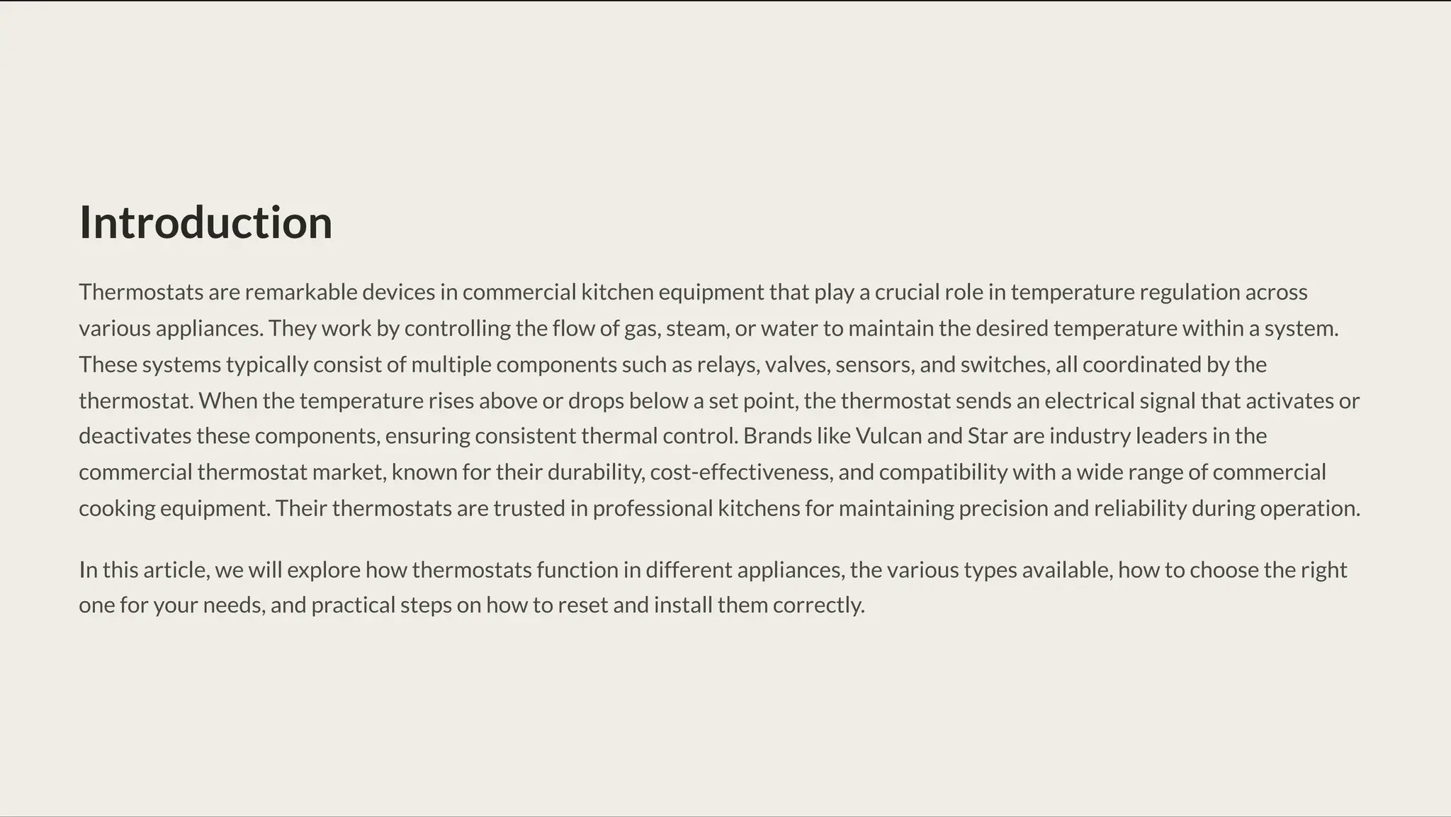 Understanding Thermostats and How They Work with the Types You Should Know | PDF
