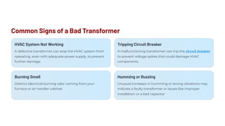 What Does a Transformer Do in an HVAC System? A Complete Guide | PDF