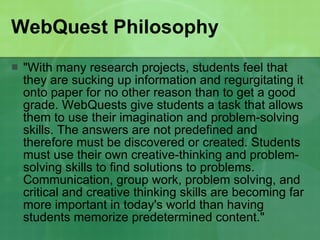 What is a WebQuest? | PPT