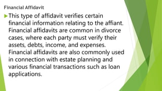 WHAT-IS-AFFIDAVIT. Meaning, examples and elements | PPT