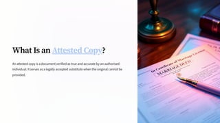 What is an Attested Copy? Definition, Use Cases & Legal Standing | PPT