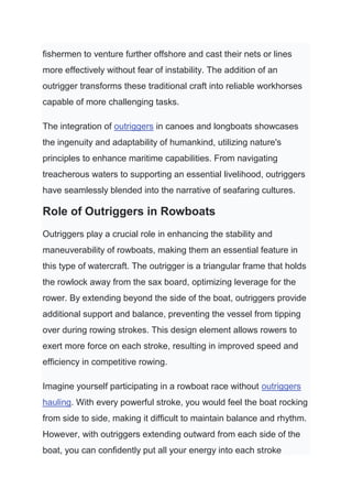 what-is-an-outrigger.docx | Canoeing and Kayaking | Extreme Sports