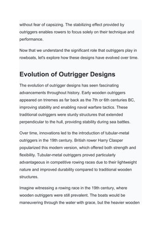 what-is-an-outrigger.docx | Canoeing and Kayaking | Extreme Sports