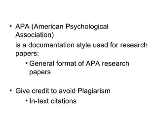 FKCC Library APA Format Tips | PPT