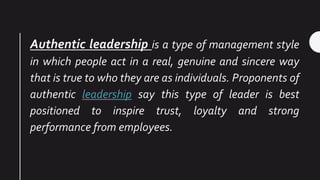 What-is-authentic-leadership.Definition and components | PPT