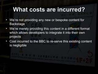 What is Backstage 2006 | PPT