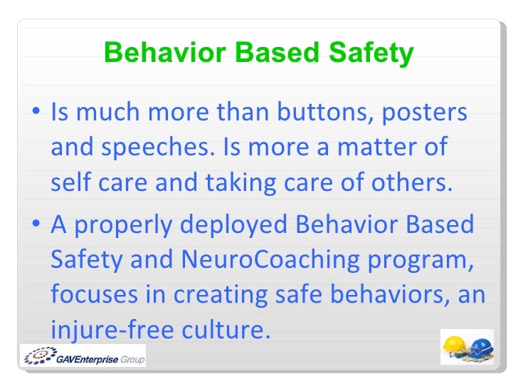 Behavior Based Safety | HSE - NeuroCoaching | Luis Gaviria