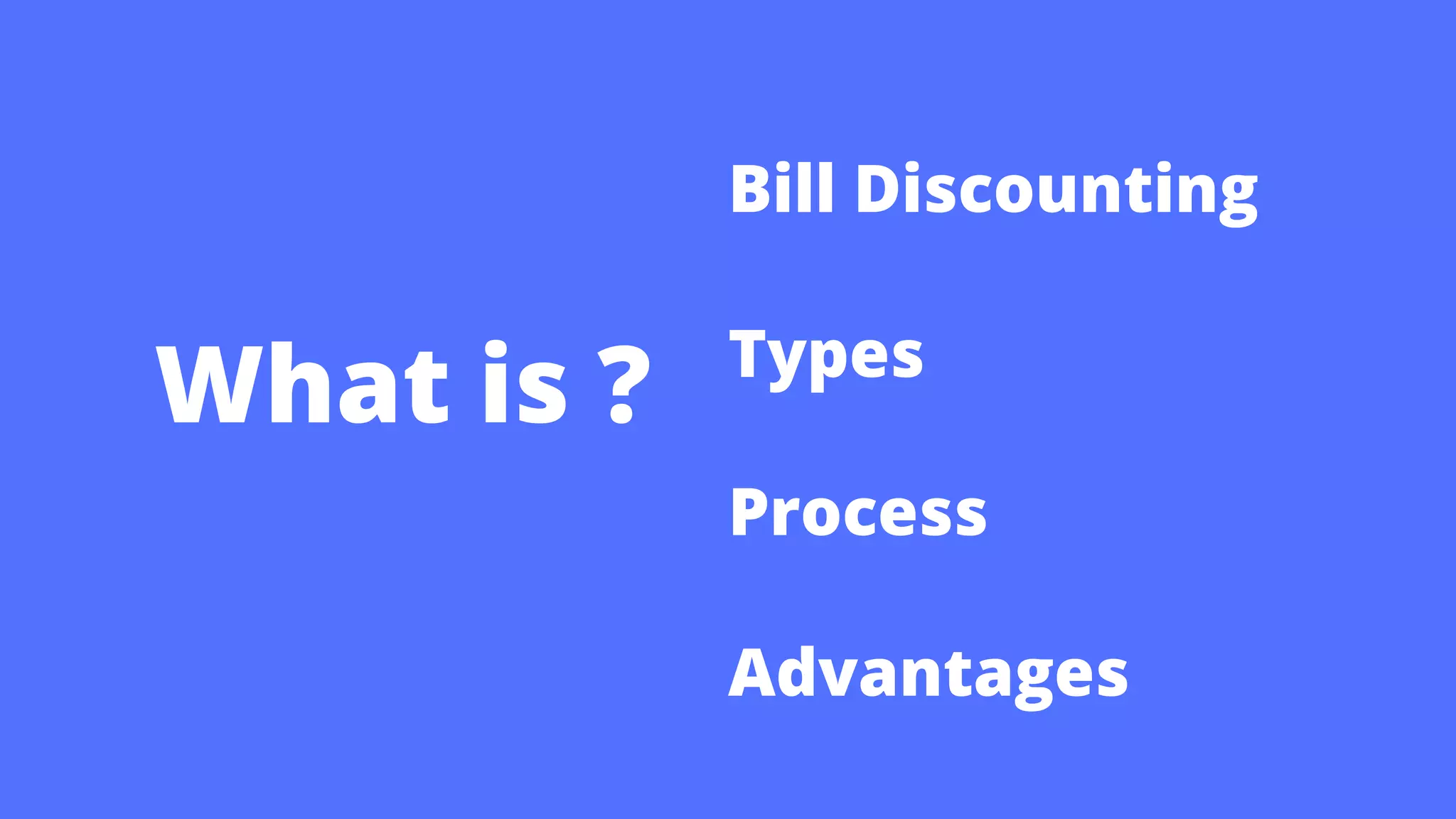 What is bill discounting? | PDF