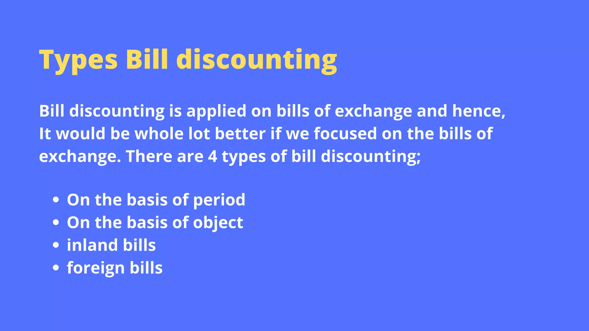 What is bill discounting? | PDF
