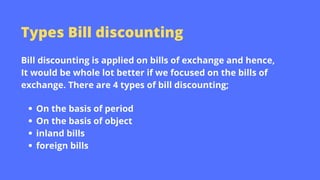 What is bill discounting? | PDF
