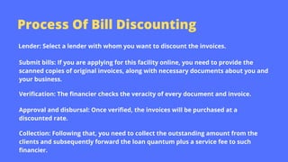 What is bill discounting? | PDF