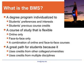 What is the BMS? | PPT