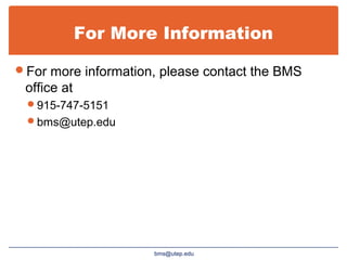 What is the BMS? | PPT