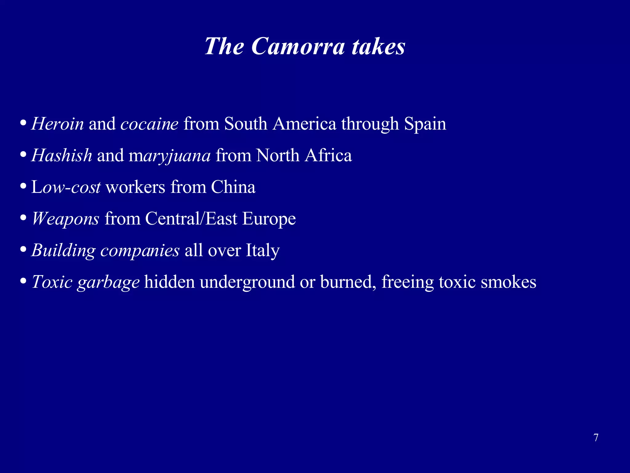 What is Camorra? | ODP