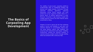 What is Carpooling App Development? A Detailed Guide | PPT