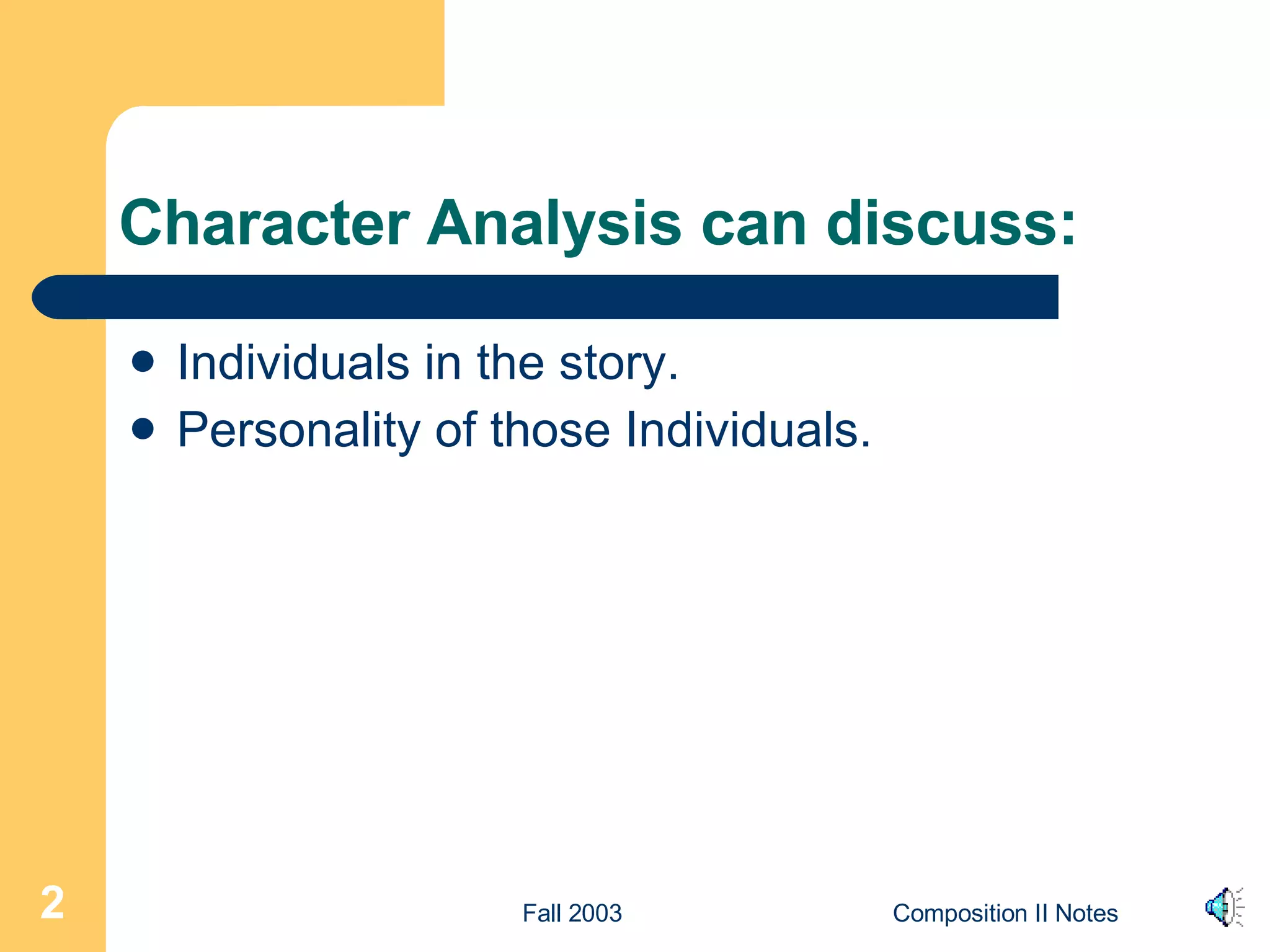 What Is Character Ii | PPT