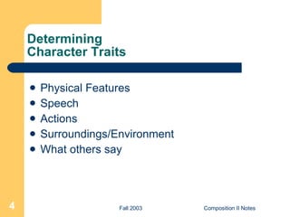 What Is Character Ii | PPT