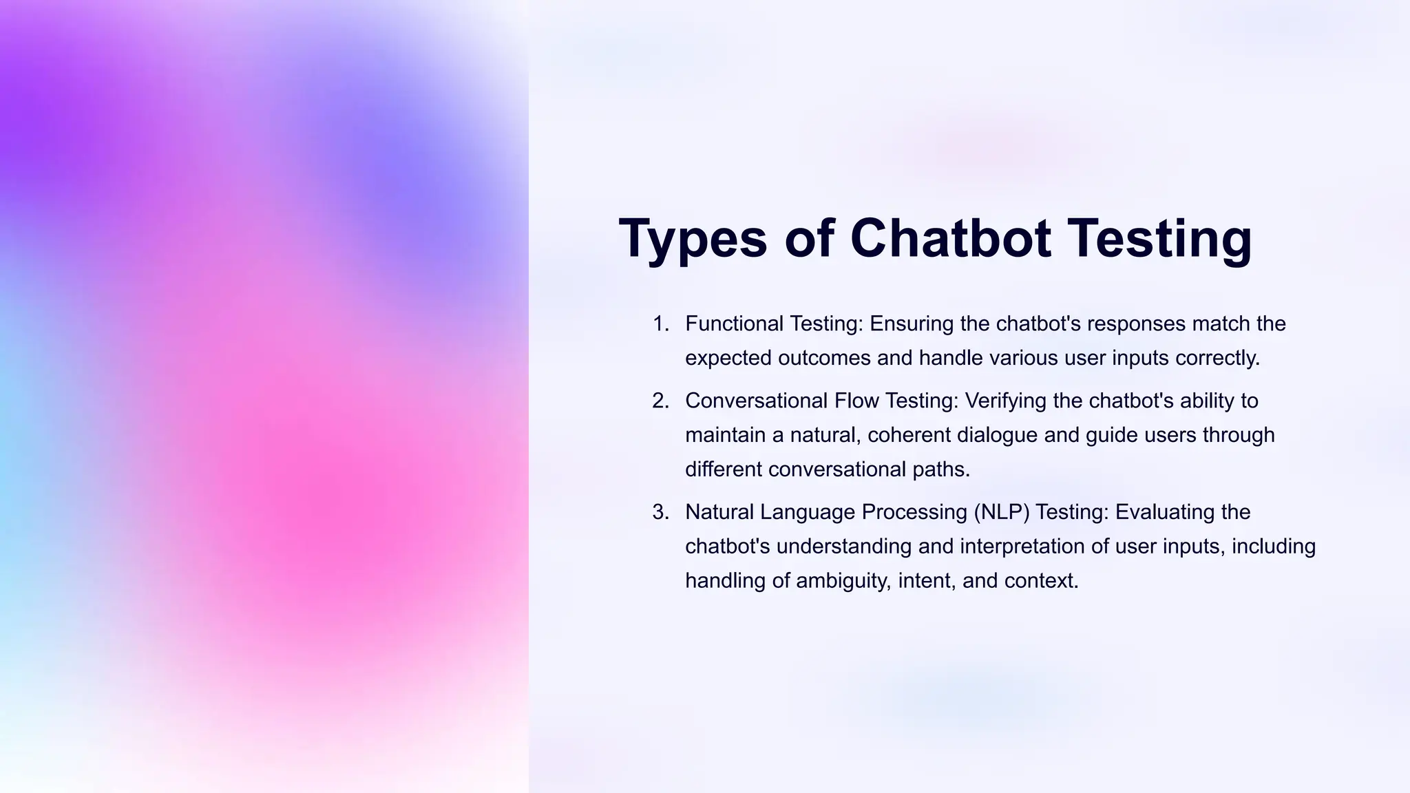 What is Chatbot Testing? How to Perform Chatbot Testing? | PPT