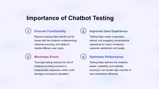 What is Chatbot Testing? How to Perform Chatbot Testing? | PPT