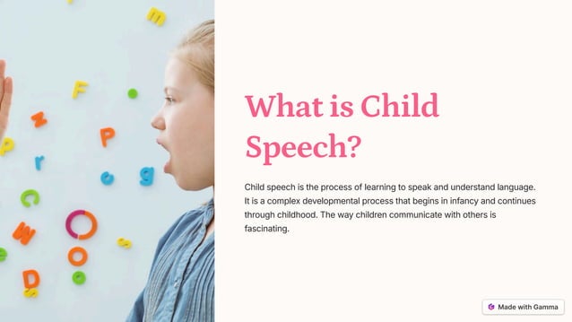 What is child speech? .................. | PPT