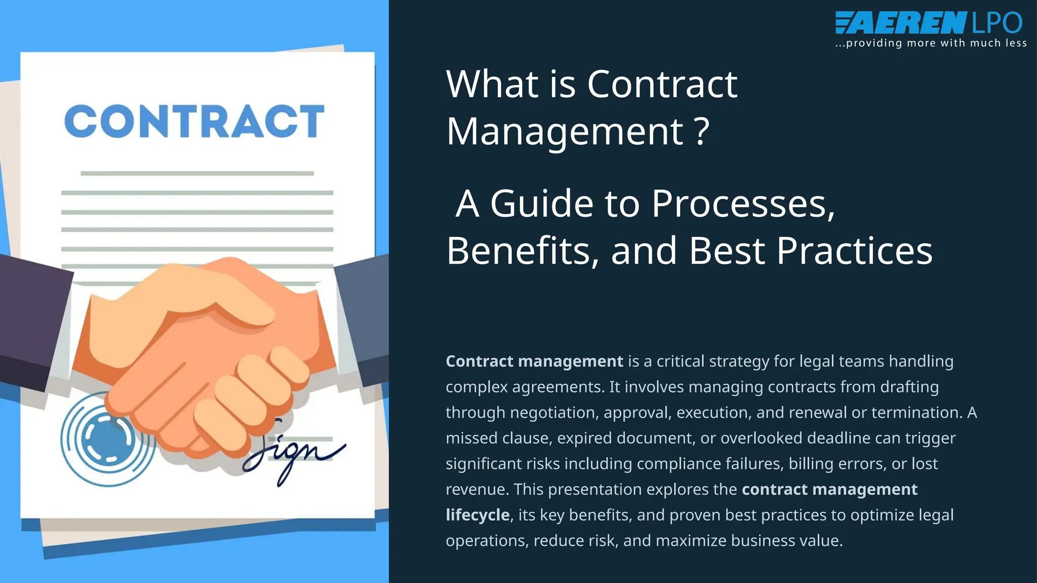 What is Contract Management? A Guide to Processes, Benefits, and Best ...