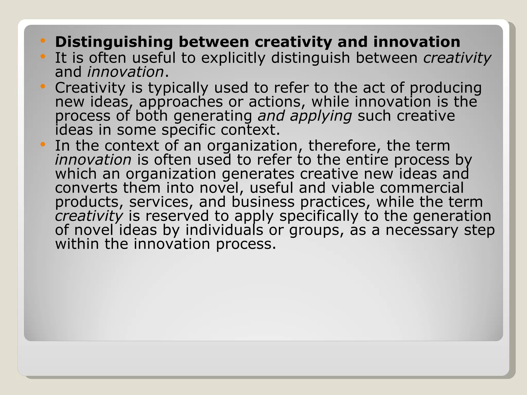 What is Creativity | PPT