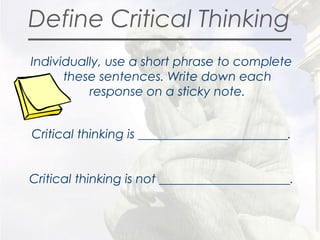 What is-critical-thinking | PPT