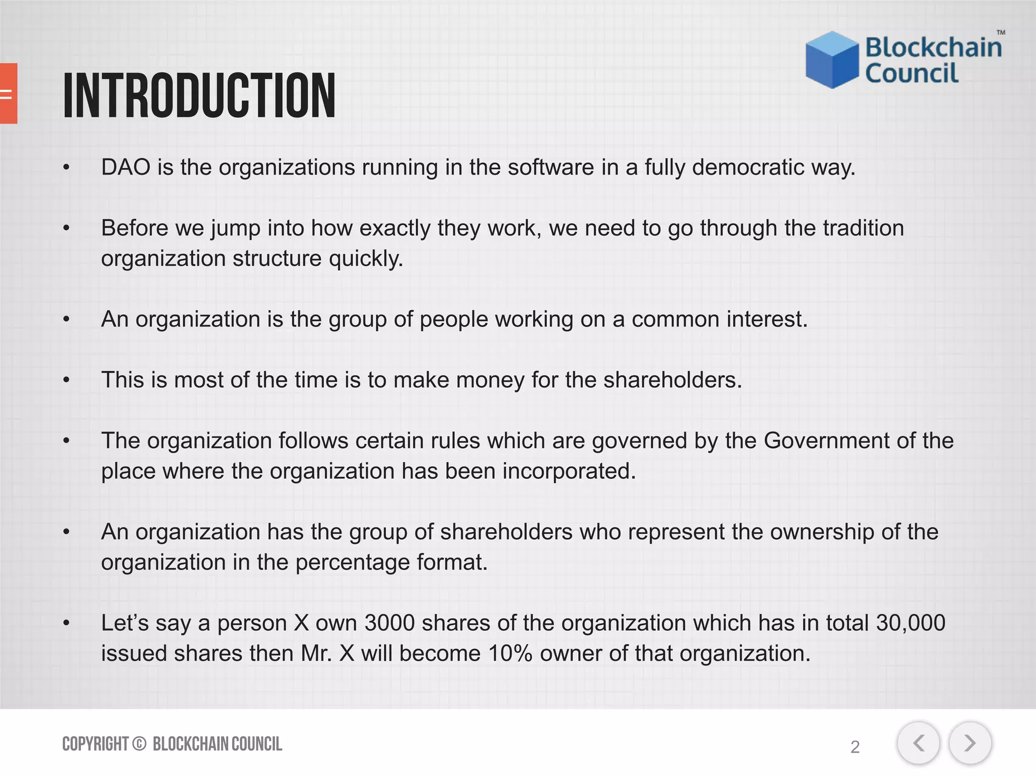 What is Decentralized Autonomous Organization (DAO) & How DAO works? | PDF