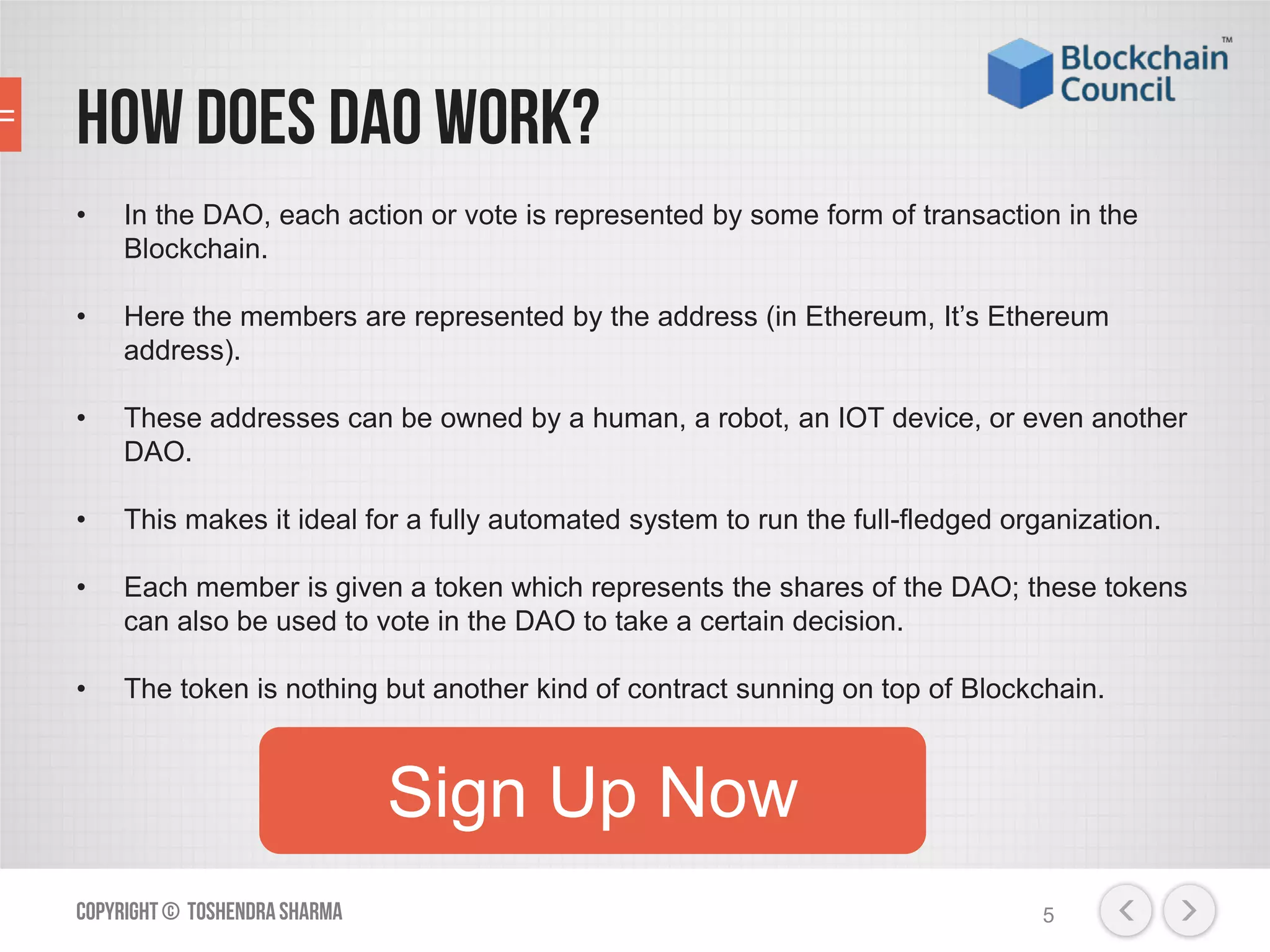 What is Decentralized Autonomous Organization (DAO) & How DAO works? | PDF