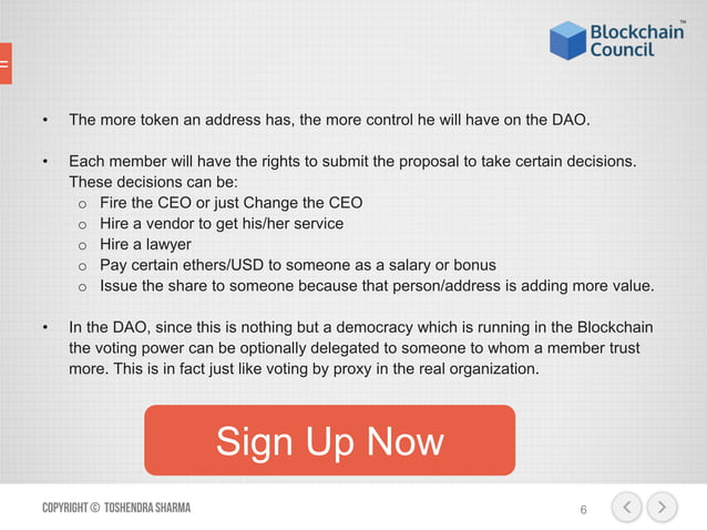 What is Decentralized Autonomous Organization (DAO) & How DAO works? | PDF