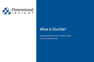 DiveTab Access to Information - Anytime, Anywhere | PPT