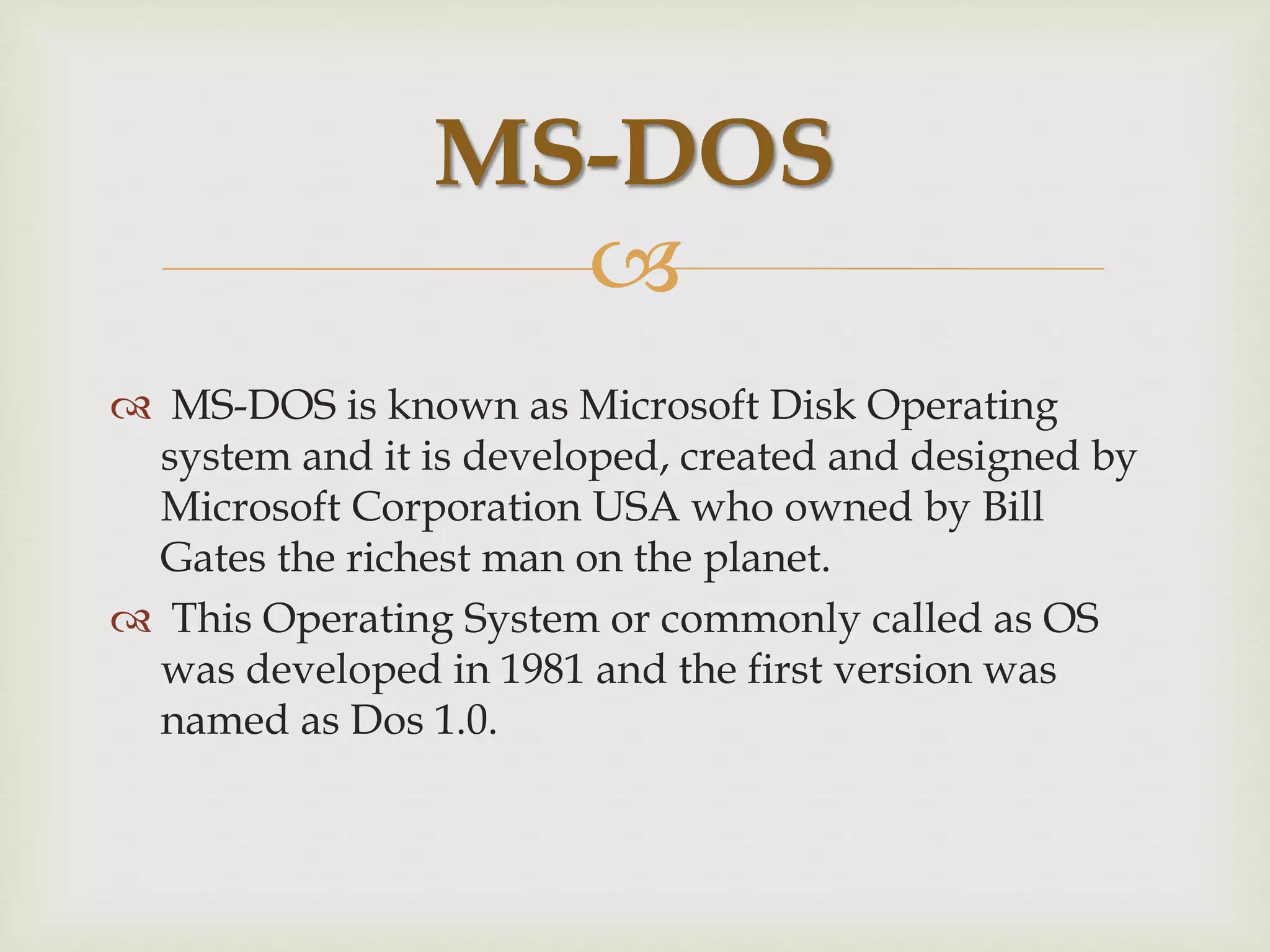 What is-dos-operating-system | PPT