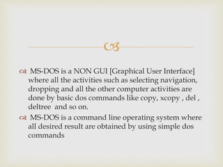 What is-dos-operating-system | PPT