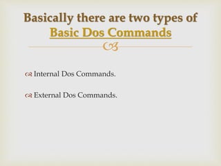 What is-dos-operating-system | PPTX