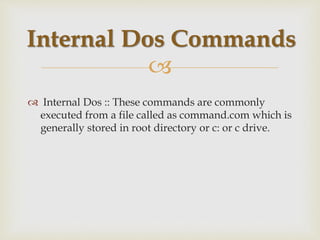 What is-dos-operating-system | PPT
