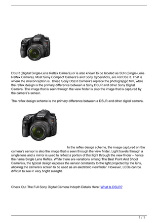 What Is DSLR? | PDF