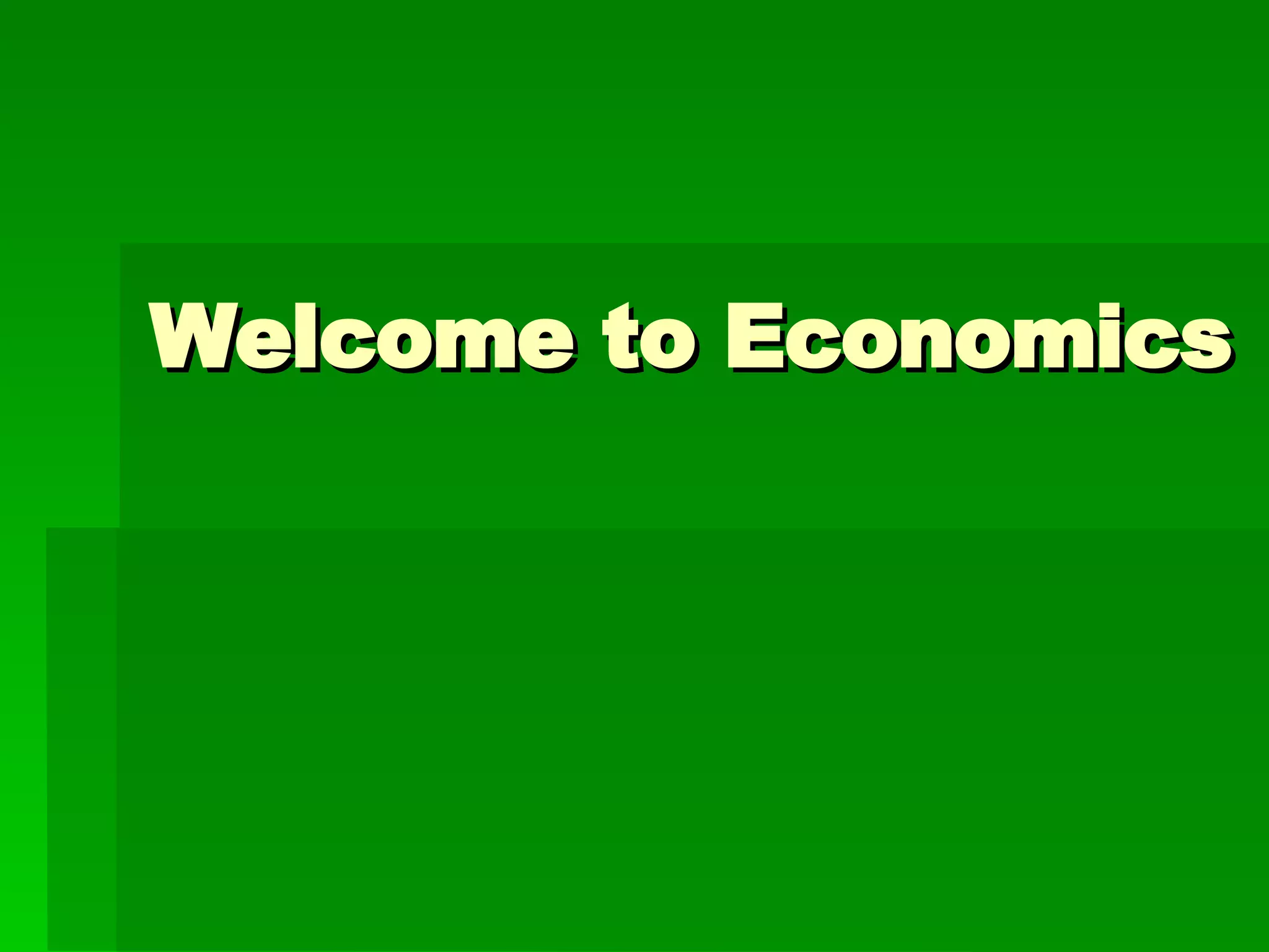 What Is Economics? | PPT